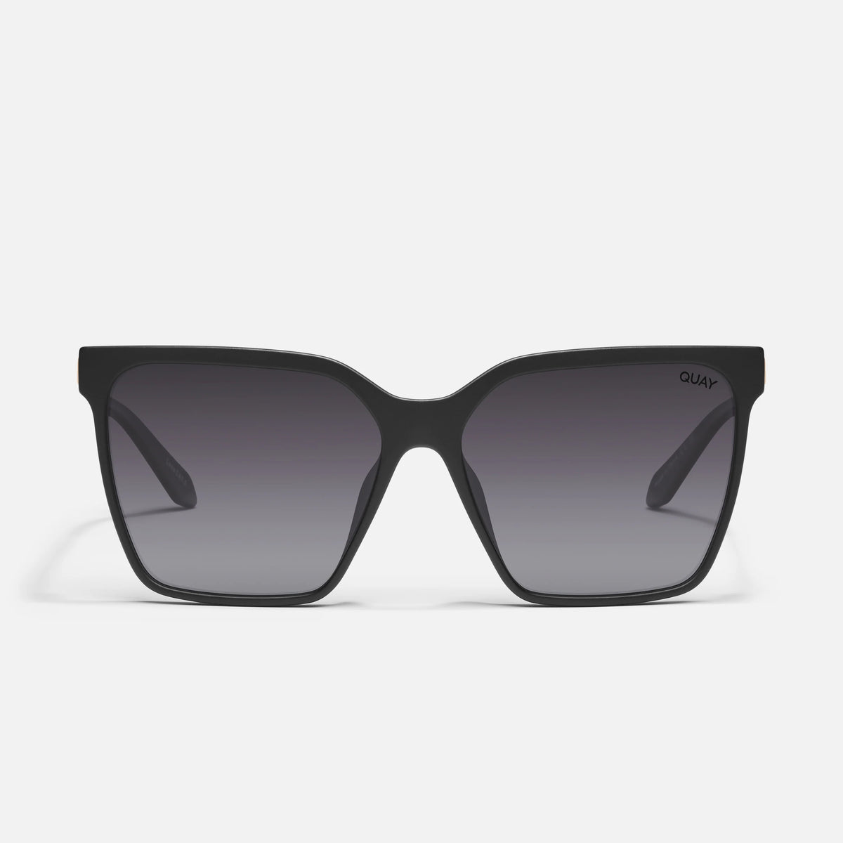 QUAY Level Up Remixed Sunglasses - Matte Black/Smoke Polarized ...